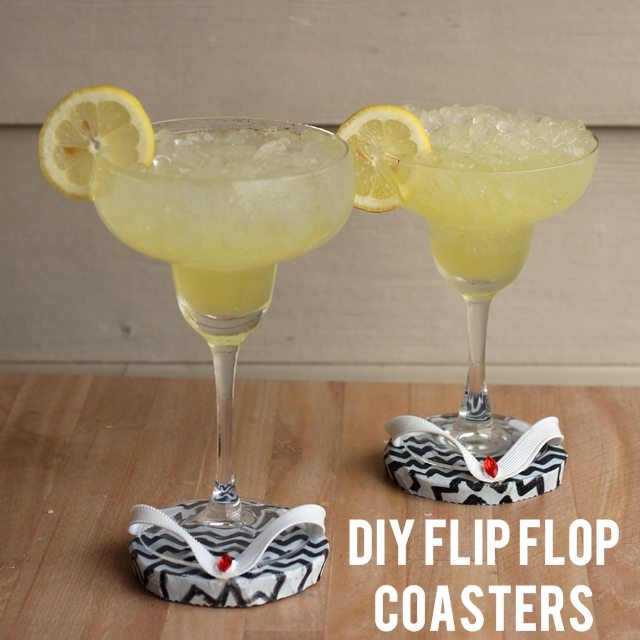DIY Flip Flop Coasters - How To-sday - Shrimp Salad Circus