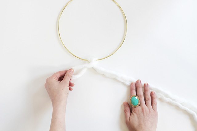 DIY Modern Spring Floral Wreath - Shrimp Salad Circus