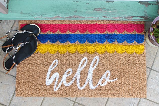 14 DIY Doormat Ideas - Shrimp Salad Circus