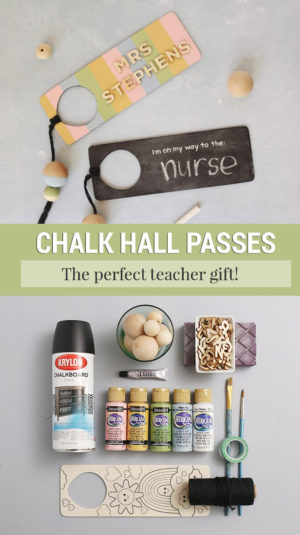 DIY Back to School Teacher Gift Idea: Chalkboard Hall Passes - Shrimp ...