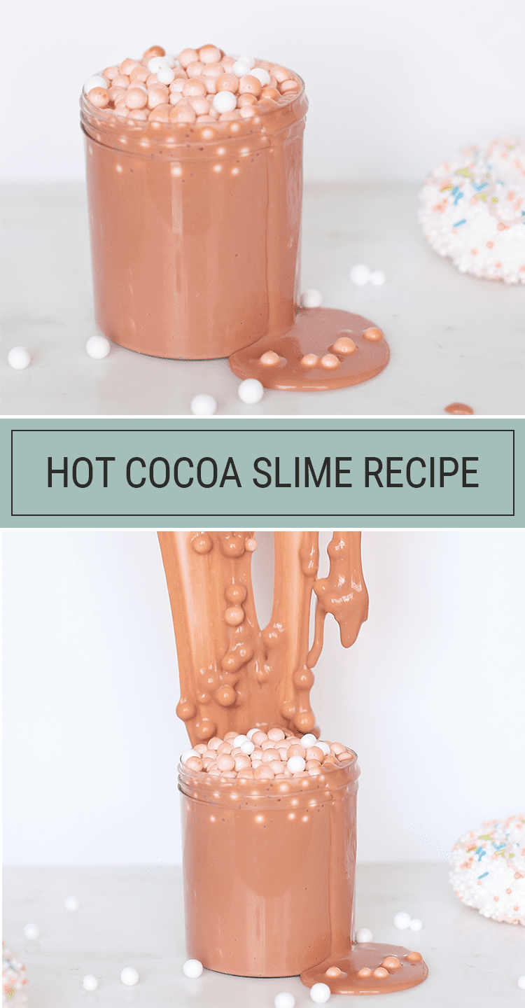 DIY Crunchy Hot Cocoa Slime Recipe with Foam Marshmallows - Shrimp ...