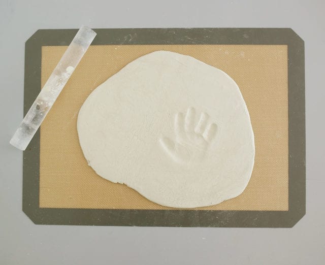 DIY Baby Clay Handprint Keepsake Frame - Shrimp Salad Circus