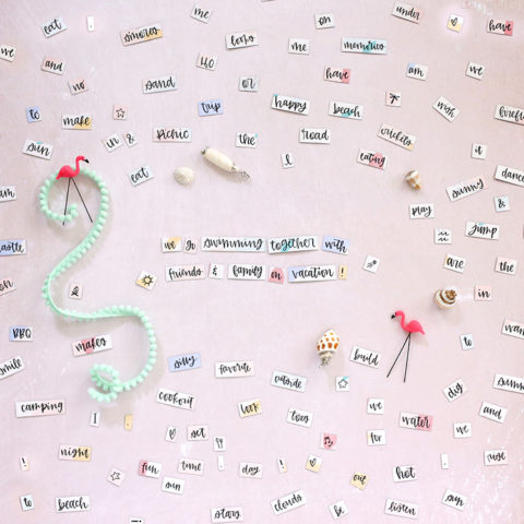 Hand-Lettered Free Printable Magnetic Poetry - Shrimp Salad Circus